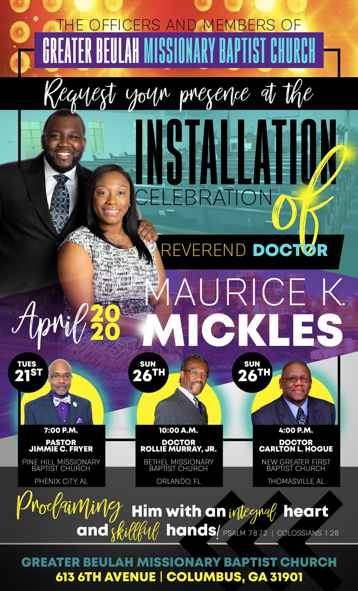 Pastoral Installation – Greater Beulah Missionary Baptist Church